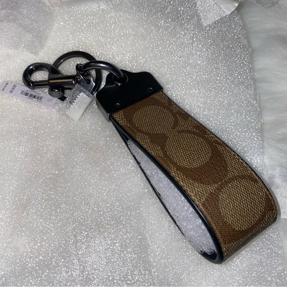 Coach | Accessories | Coach Loop Key Fob In Signature Canvas New | Poshmark
